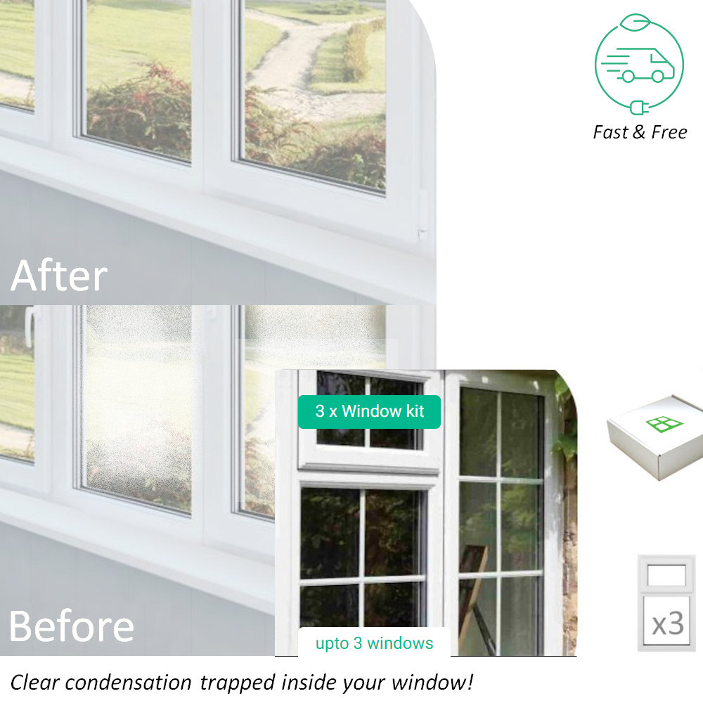 3 x Window kit Double glazing repair kit